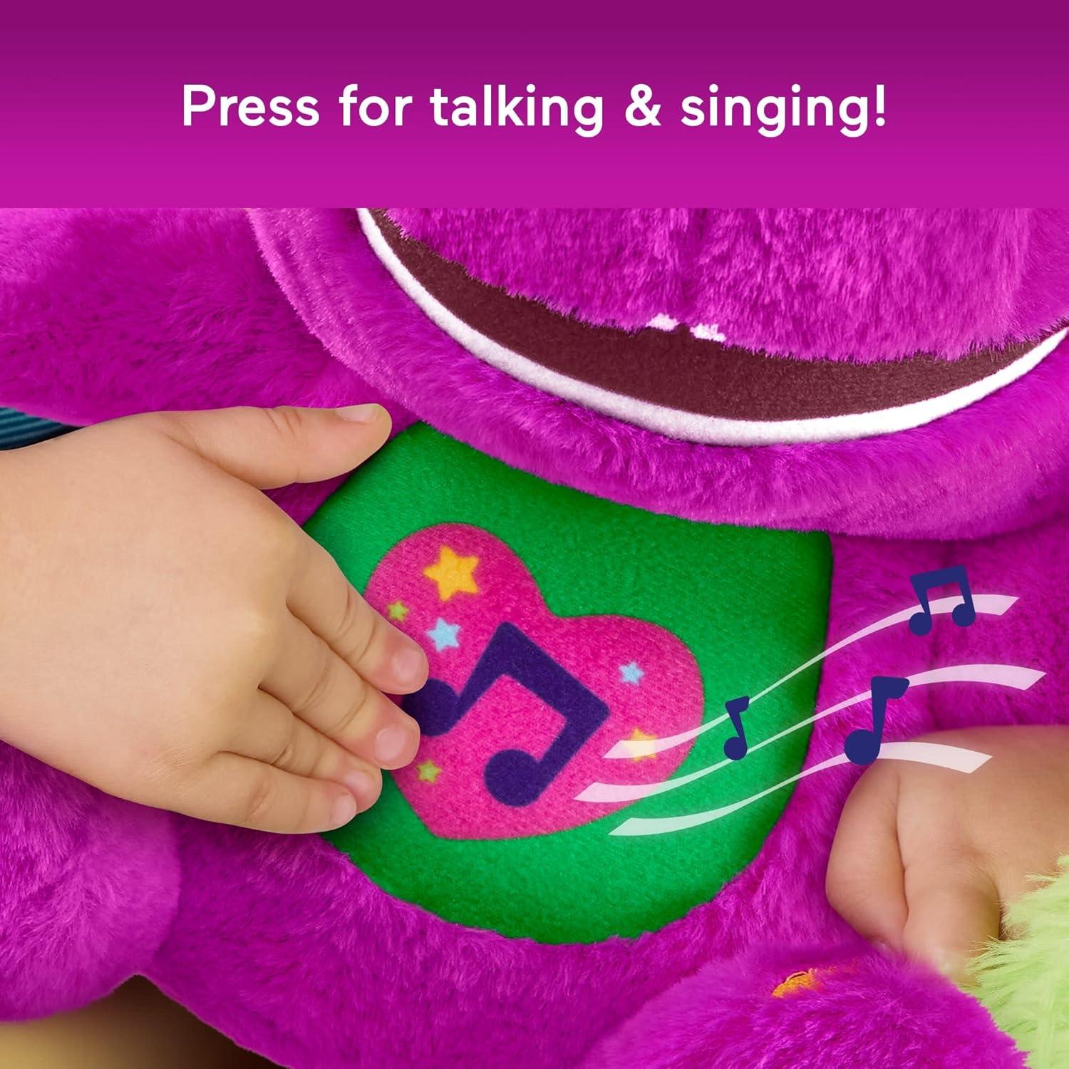 Barney World Toddler Toys by Fisher-Price, Tall Plush, 10.5 -inch ...